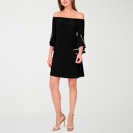 Click here for MSK Off The Shoulder Womens 3/4 Sleeve Shift Dress... prices
