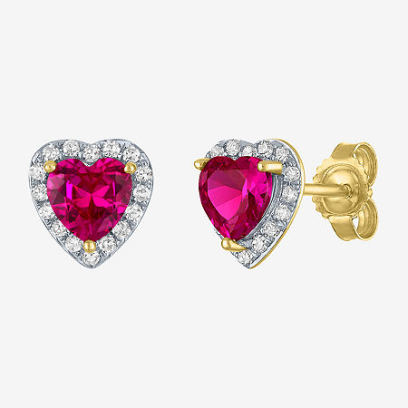 Click here for I2/I 1/6 CT. T.W. Lab Created Red Ruby 10K Gold 7.... prices