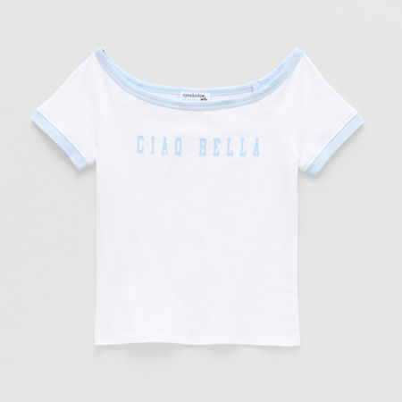 Click here for Eyeshadow Big Kid Girls Scoop Neck Short Sleeve Re... prices
