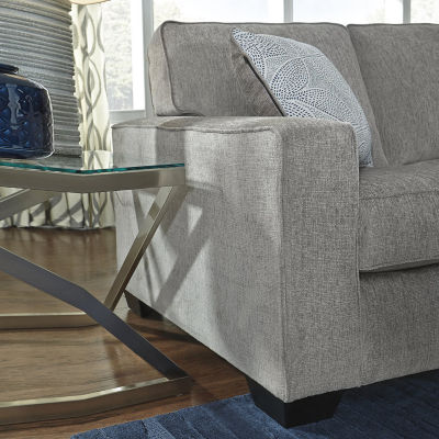 Signature Design by Ashley® Altari Track-Arm Sleeper Sofa, Color: Alloy ...