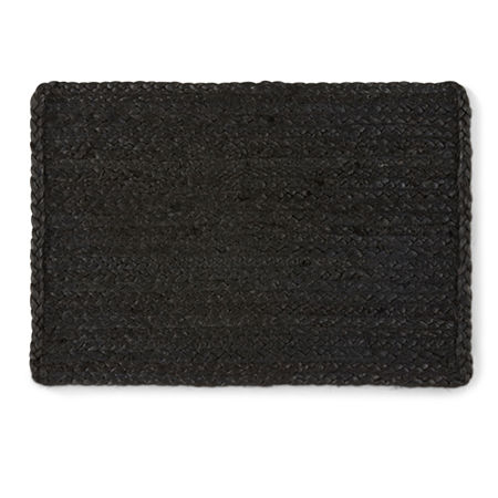 Click here for Homewear Monroe Black Jute Placemat  One Size  Bla... prices