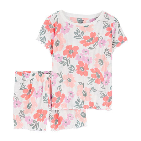 Click here for Carters Little & Big Kid Girls Rib Round Neck Shor... prices