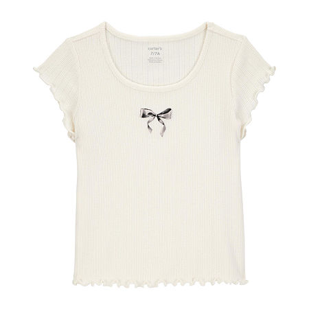 Click here for Girls Carters(R) Bow Textured Knit Short Sleeve To... prices
