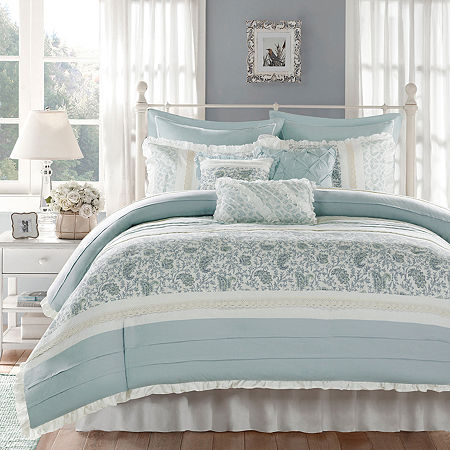 Madison Park Dawn 9-Pc. Comforter Set  Queen - Aqua
