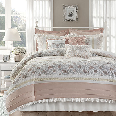 Madison Park Dawn 9-Pc. Comforter Set  Queen - Blush