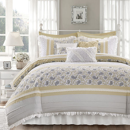 Madison Park Dawn 9-Pc. Comforter Set  King - Yellow