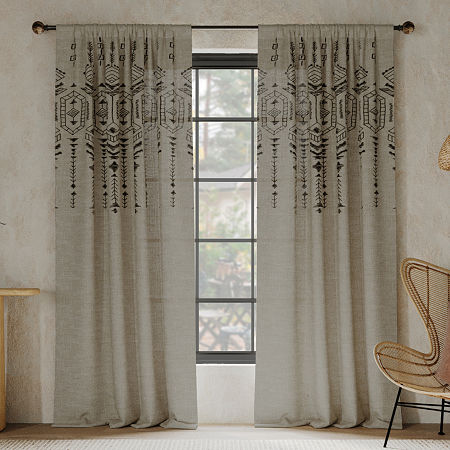 Click here for Palo Global Embroidery Semi-Sheer Rod Pocket Curta... prices