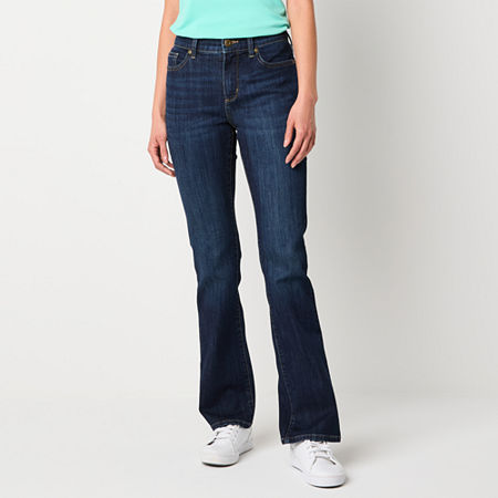 Click here for St. Johns Bay Womens Mid Rise Bootcut Jean  14  Bl... prices