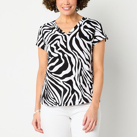 Click here for Liz Claiborne Womens V Neck Short Sleeve T-Shirt... prices