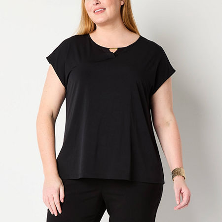 Click here for Liz Claiborne Womens Crew Neck Short Sleeve Plus B... prices