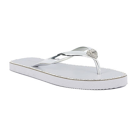 Click here for Juicy Couture Womens Flip-Flops  8  Gray prices