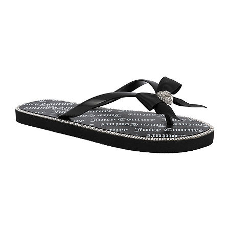 Click here for Juicy Couture Womens Flip-Flops  8  Black prices