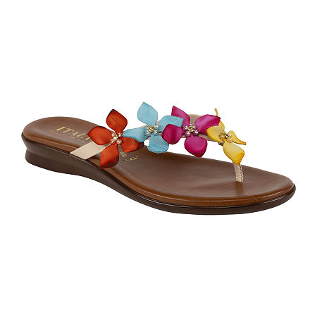 Click here for Italiana By Italian Shoemakers Womens Flat Sandals... prices
