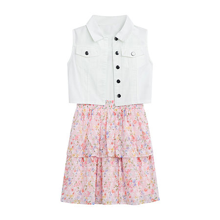 Click here for by&by girl Little & Big Kid Girls Floral 2-pc. Dre... prices