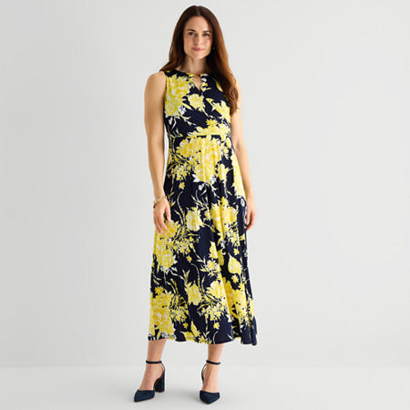 Click here for Sandra Darren Womens Sleeveless Floral Maxi Dress... prices