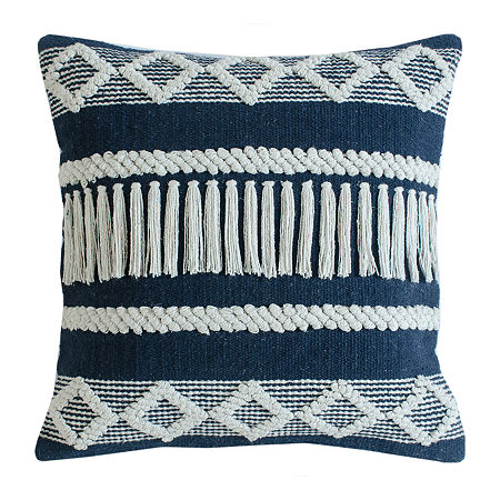 Click here for LR Home Maria Square Throw Pillow  One Size  Blue prices