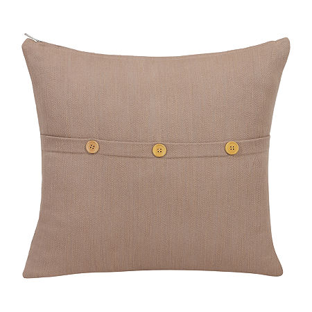 Click here for LR Home Zoya Square Throw Pillow  One Size  Brown prices