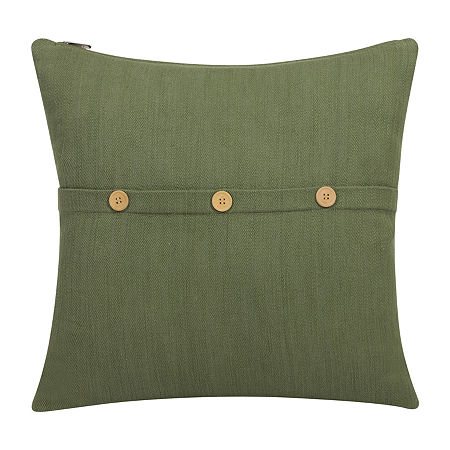 Click here for LR Home Zoya Square Throw Pillow  One Size  Green prices