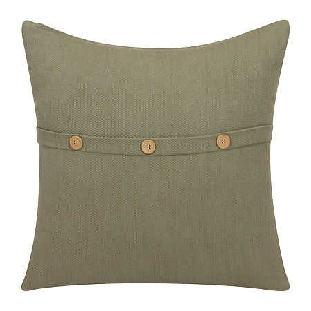 Click here for LR Home Zoya Square Throw Pillow  One Size  Green prices