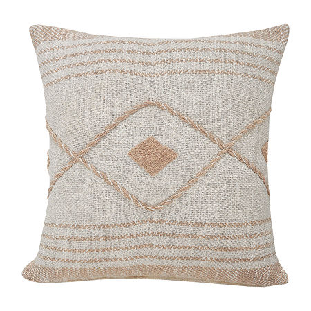 Click here for LR Home Ayah Square Throw Pillow  One Size  Beige prices