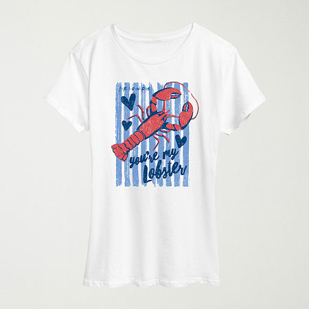 Click here for Youre My Lobster Womens Crew Neck Short Sleeve Cla... prices