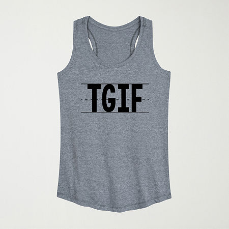 Click here for Teacher Tgif Womens Crew Neck Sleeveless Tank Top... prices
