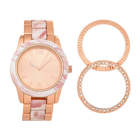 Click here for Geneva Womens Rose Goldtone Bracelet Watch Wac7253... prices