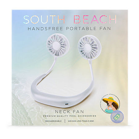 Click here for South Beach Rechargeable Neck Fan  One Size  White prices