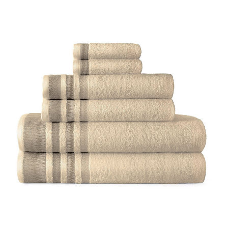 Click here for Home Expressions Solid & Stripe Bath Towel  One Si... prices