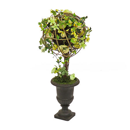 Click here for National Tree Co. Flowers And Eggs Ball Topiary Fl... prices