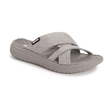 Click here for Muk Luks Womens Sassy Cross-Over Strap Sandals  6... prices