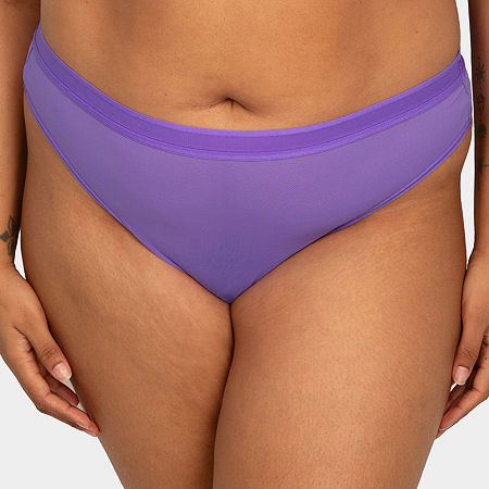 Click here for Curvy Couture Sheer Mesh High Cut Thong-1312  Larg... prices