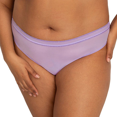 Click here for Curvy Couture Sheer Mesh High Cut Thong-1312  X-la... prices