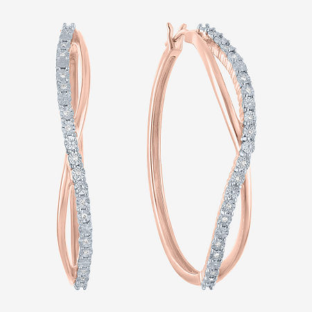 Click here for 1/10 CT. T.W. Lab-Grown (G-H / I1-I2) Diamond Hoop... prices