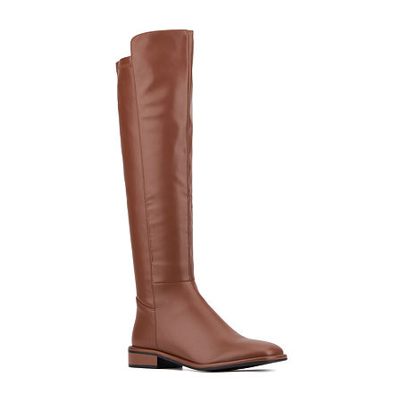 Click here for Torgeis Womens Genevieve Thigh High Boots - Cognac prices