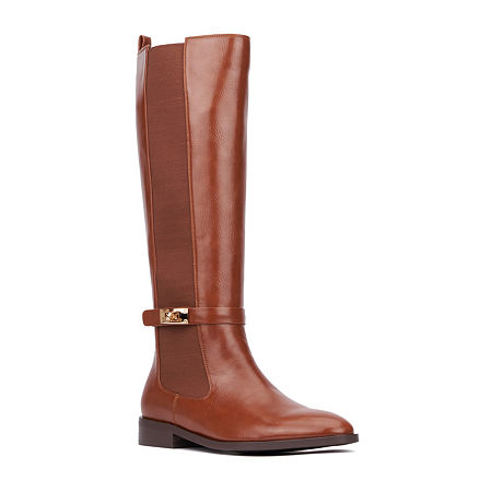 Click here for Womens Reilly Ankle Strap Tall Boot - Cognac prices