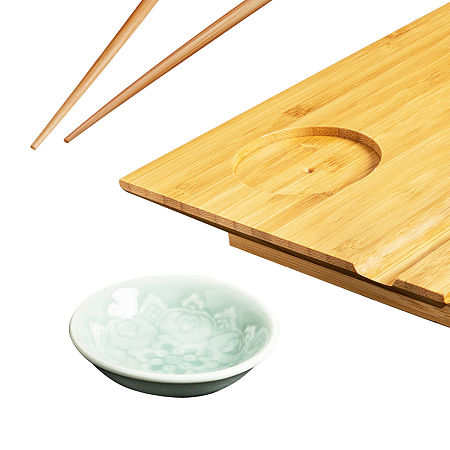 Joyce Chen Sushi Board and Sushi Roller 2-Pc. - Natural