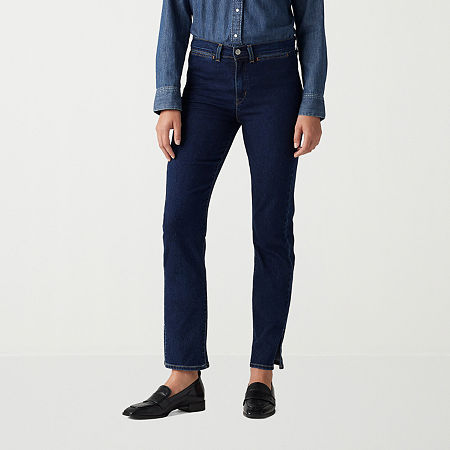 Click here for Levis Womens High-Rise Tailored 724 Straight-Leg J... prices