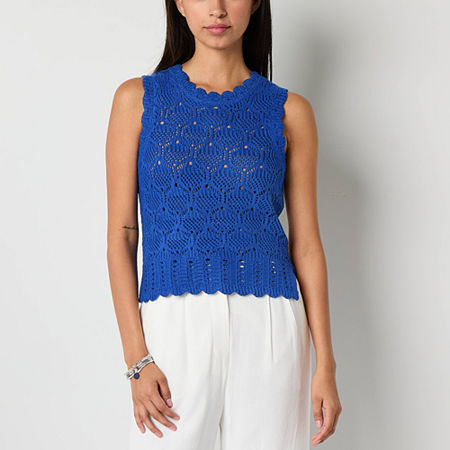 Click here for by&by Juniors Womens Crew Neck Sleeveless Pullover... prices