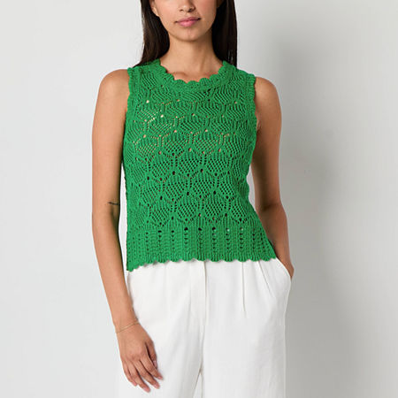 Click here for by&by Juniors Womens Crew Neck Sleeveless Pullover... prices