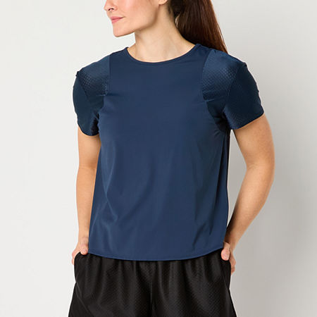 Click here for Xersion Womens Mesh Round Neck Short Sleeve T-Shir... prices