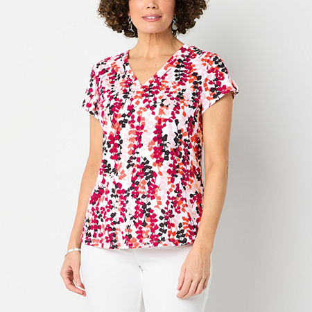 Click here for Liz Claiborne Womens V Neck Short Sleeve T-Shirt... prices