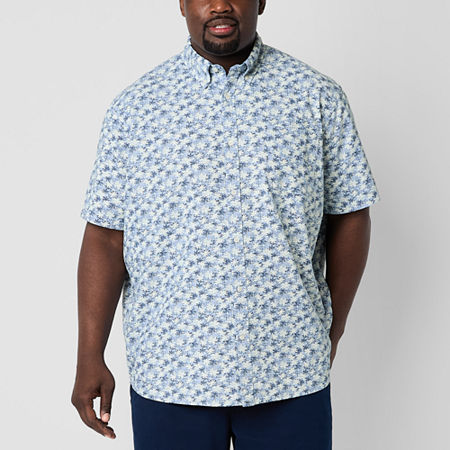 Click here for St. Johns Bay Mens Printed Chambray Short Sleeve C... prices