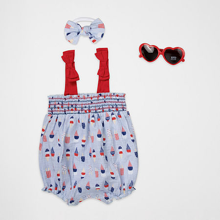 Click here for Baby Essentials Americana Baby Girls Sleeveless Ro... prices