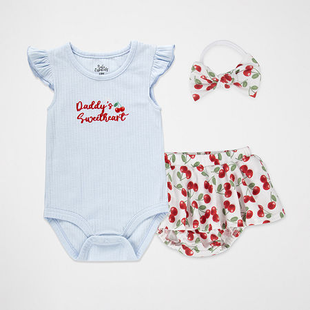Click here for Baby Essentials Baby Girls 3-pc. Short Set  12 Mon... prices