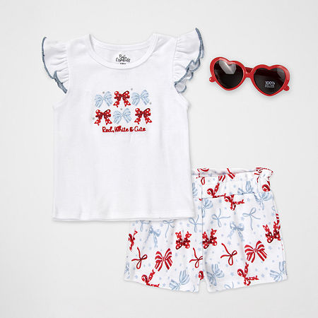 Click here for Baby Essentials Baby Girls 2-pc. Short Set  24 Mon... prices