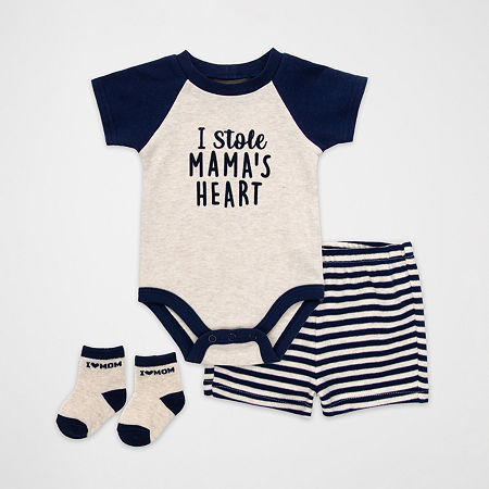 Click here for Baby Essentials Baby Boys 3-pc. Short Set  9 Month... prices