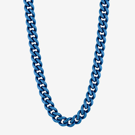 Click here for Mens Stainless Steel 22 Inch Curb Chain Necklace... prices