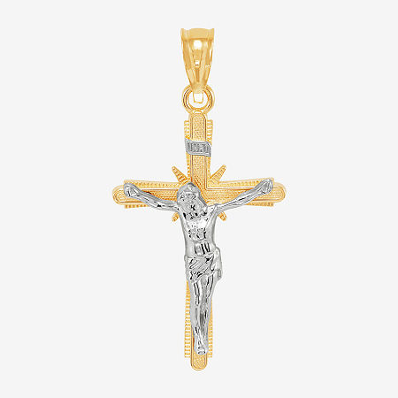 Click here for Crucifix Unisex Adult 14K Gold Cross Pendant  One... prices