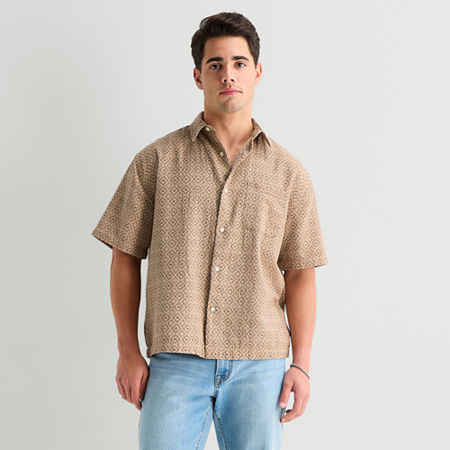 Click here for Arizona Mens Short Sleeve Regular Fit Button-Down... prices